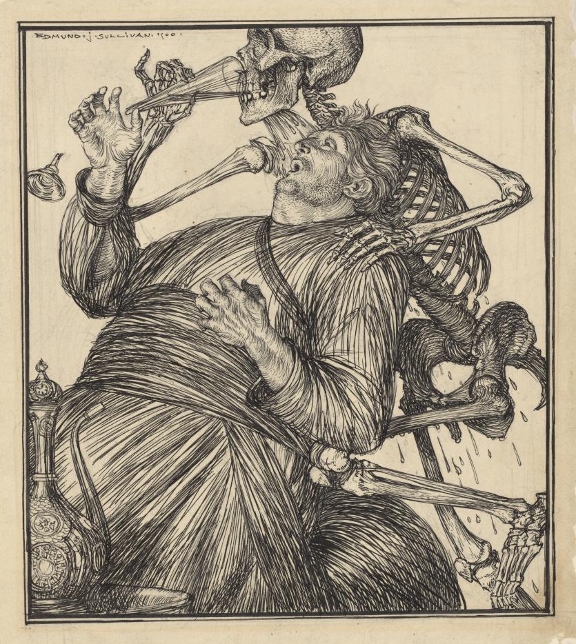 A Reveller and Death | Edmund J. SULLIVAN | NGV | View Work